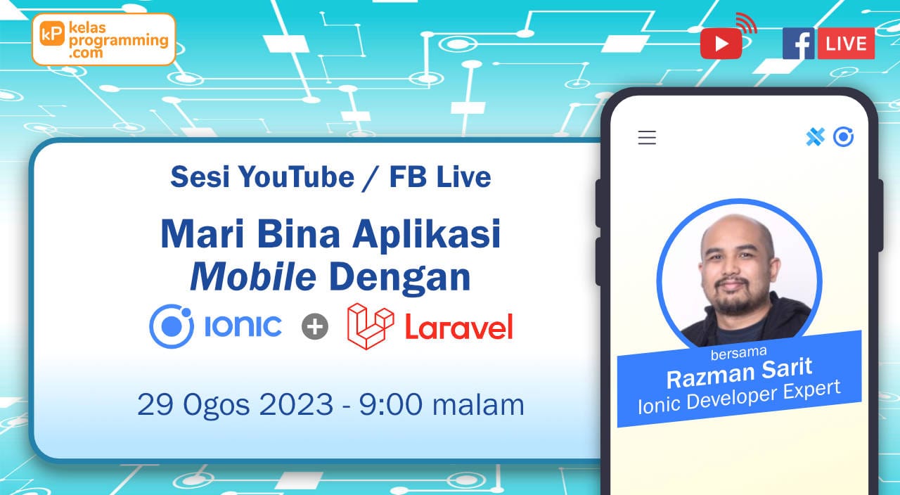 Fullstack Mobile Developer Online Coding Bootcamp (Ionic + Laravel)