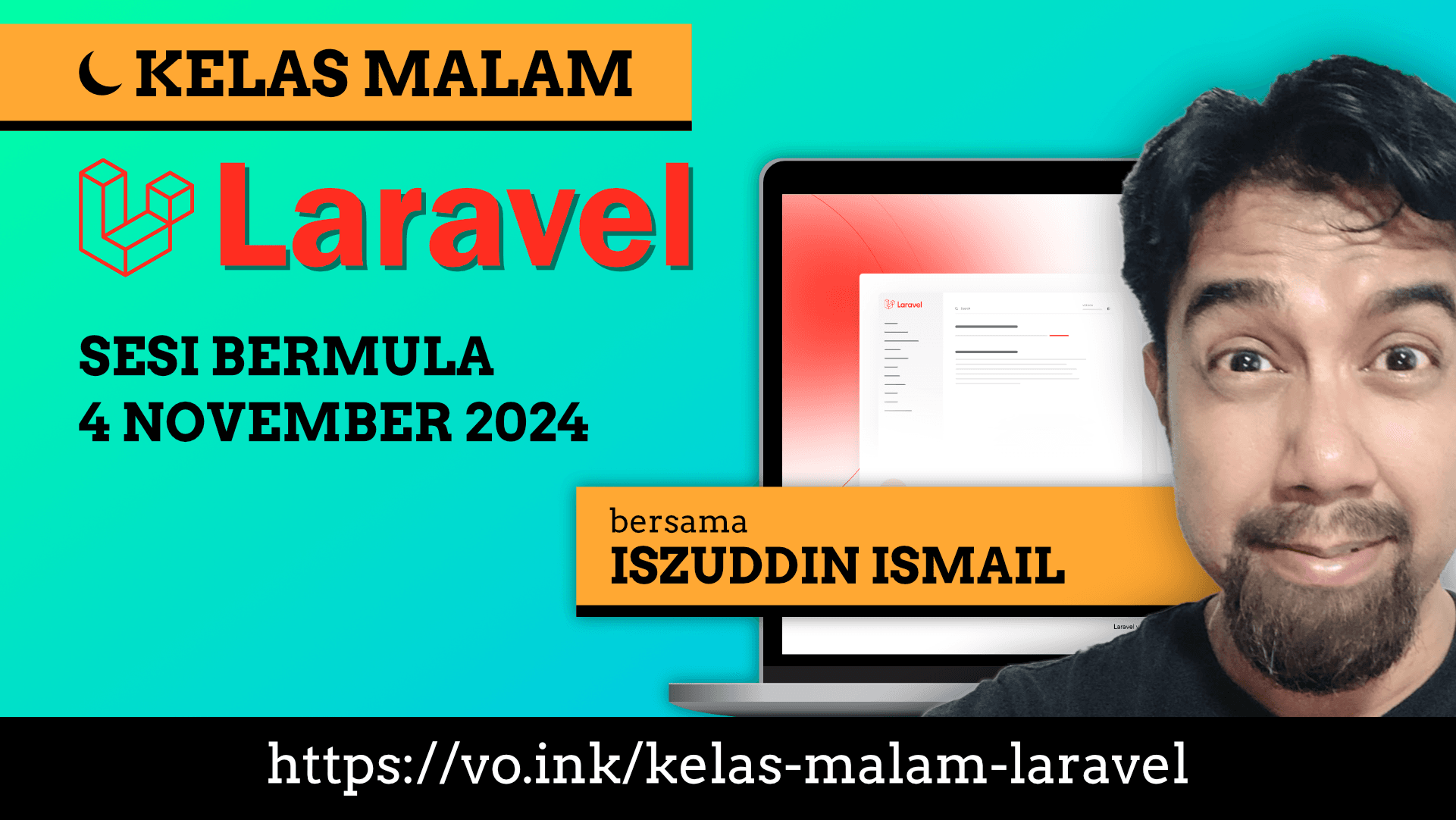 Belajar Laravel Secara Live & Online Dalam Bahasa Melayu